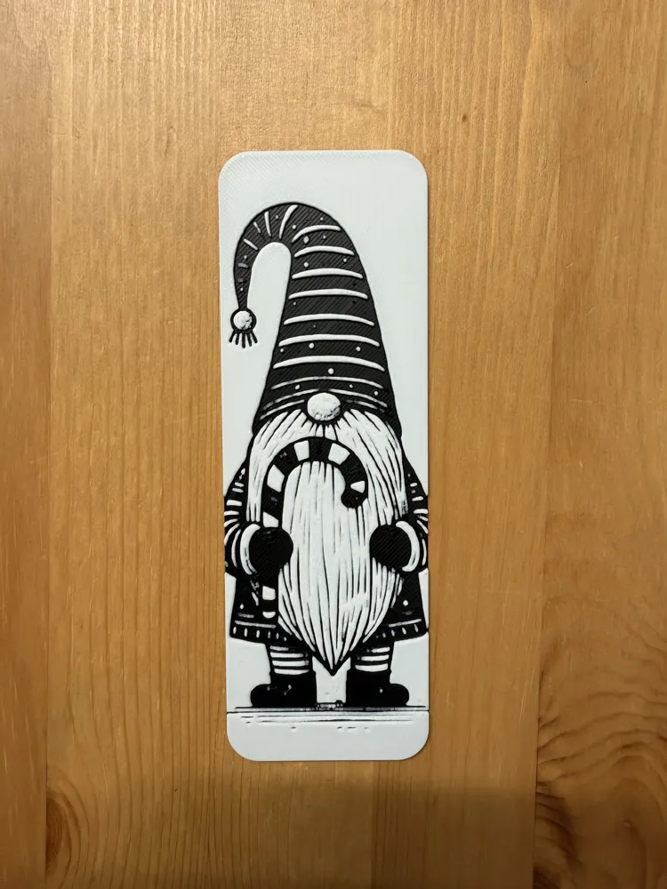 Christmas Gonk Bookmark by Morganja MakerWorld: Download Free 3D Models