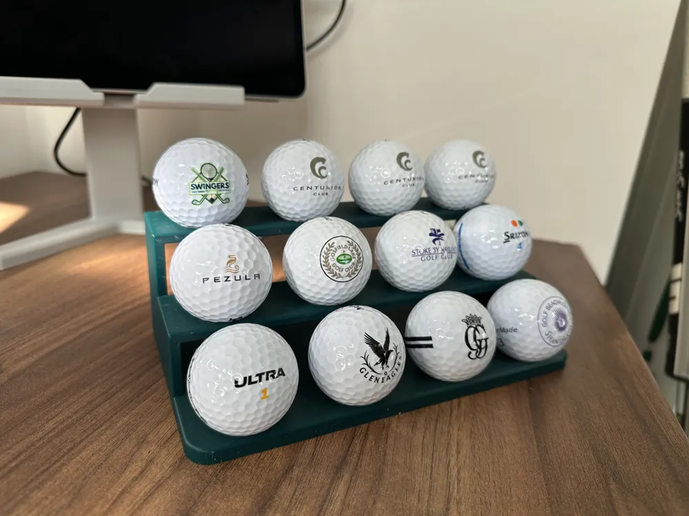 Golf Ball Display Stand x12 by DaySamuel MakerWorld: Download Free 3D ...