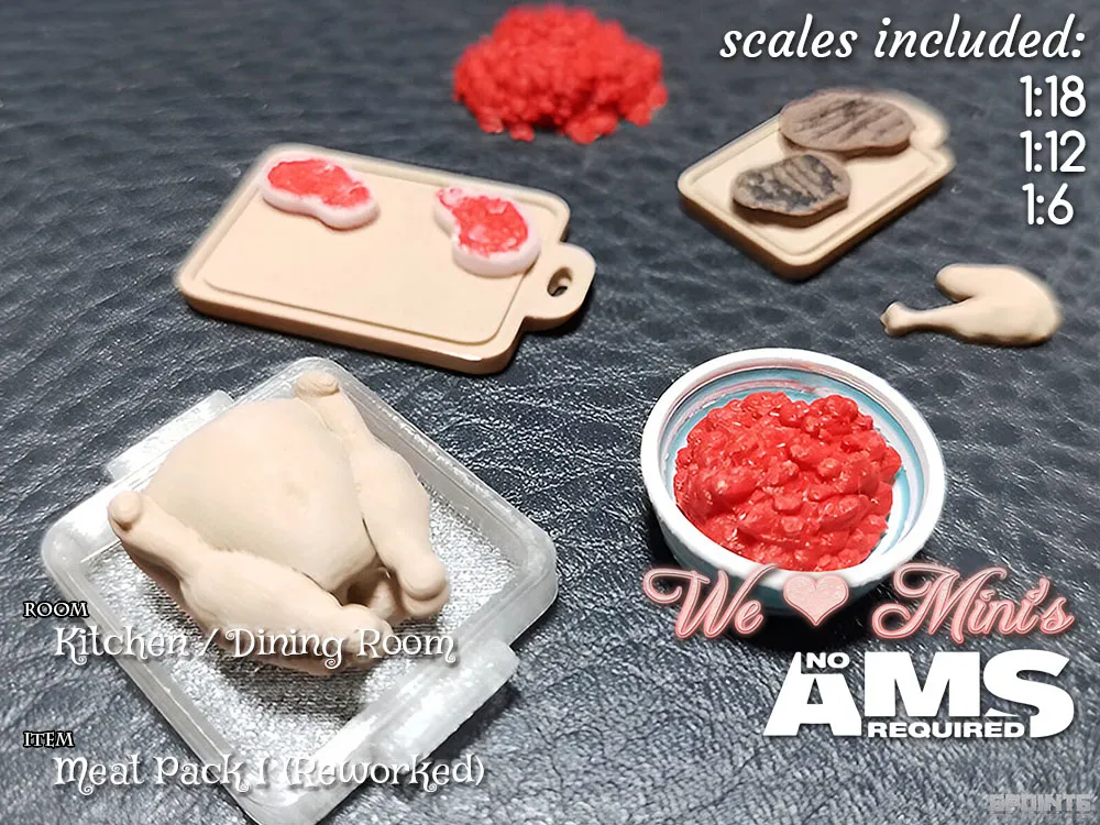 Dollhouse - Meat Pack I V2 - Free 3D Print Model - MakerWorld