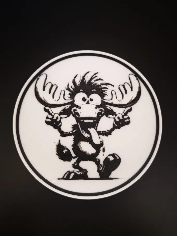 Crazy moose coaster by netfire - MakerWorld