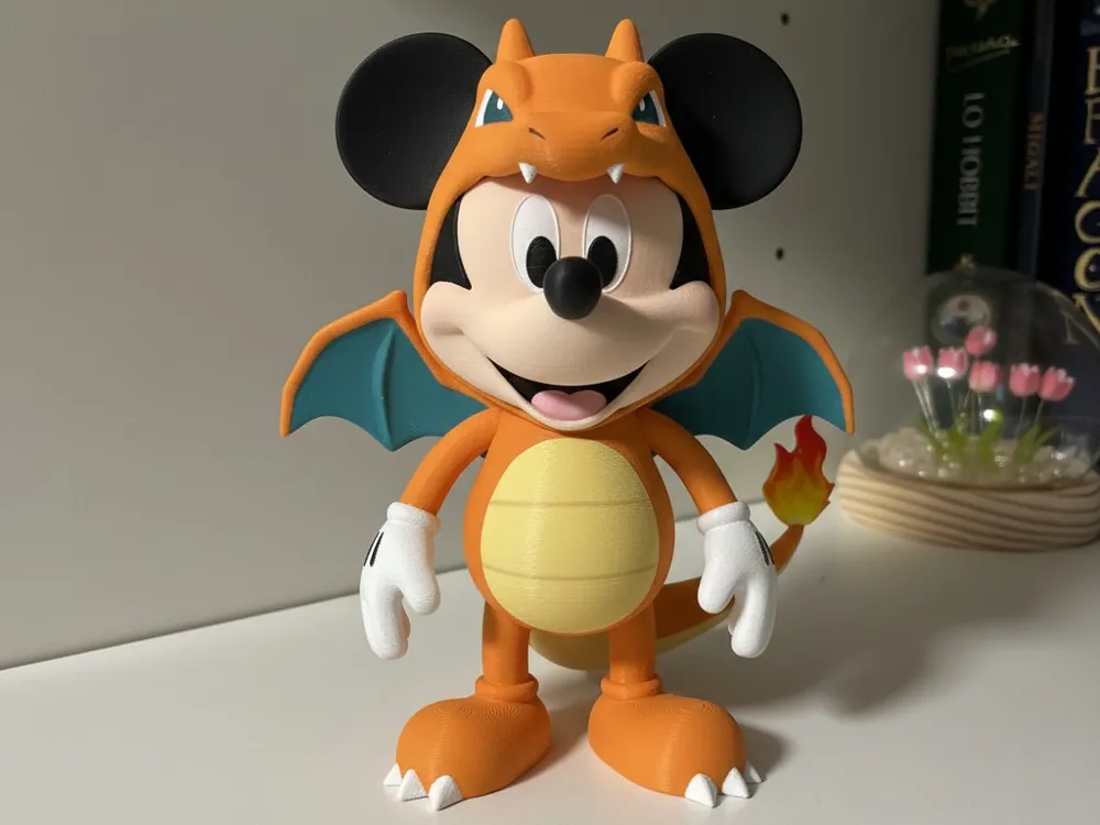 mickey mouse - charizard by lucamoretti86 MakerWorld: Download Free 3D ...