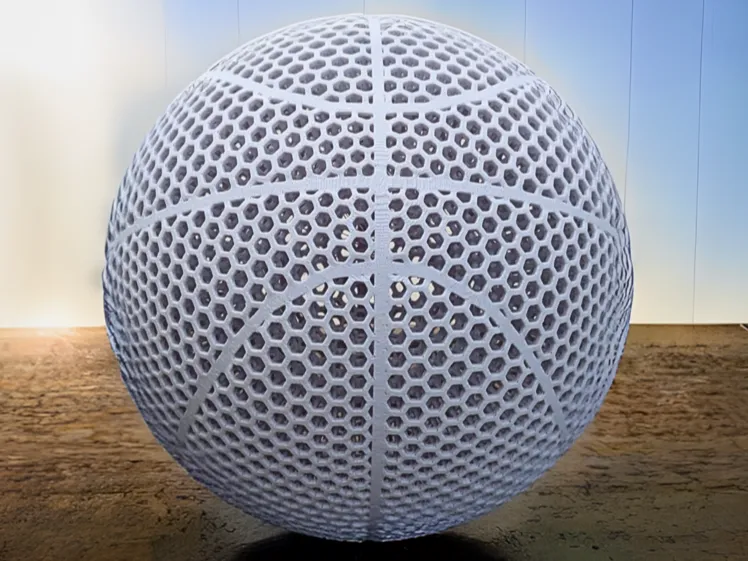 Airless Basketballs – Double Lattice - PEBA/FPLA by makeitlabchannel ...