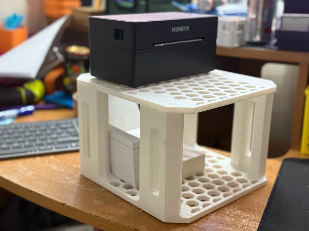 Large Modular Stacking Hexagon Desk Shelves - Free 3D Print Model ...