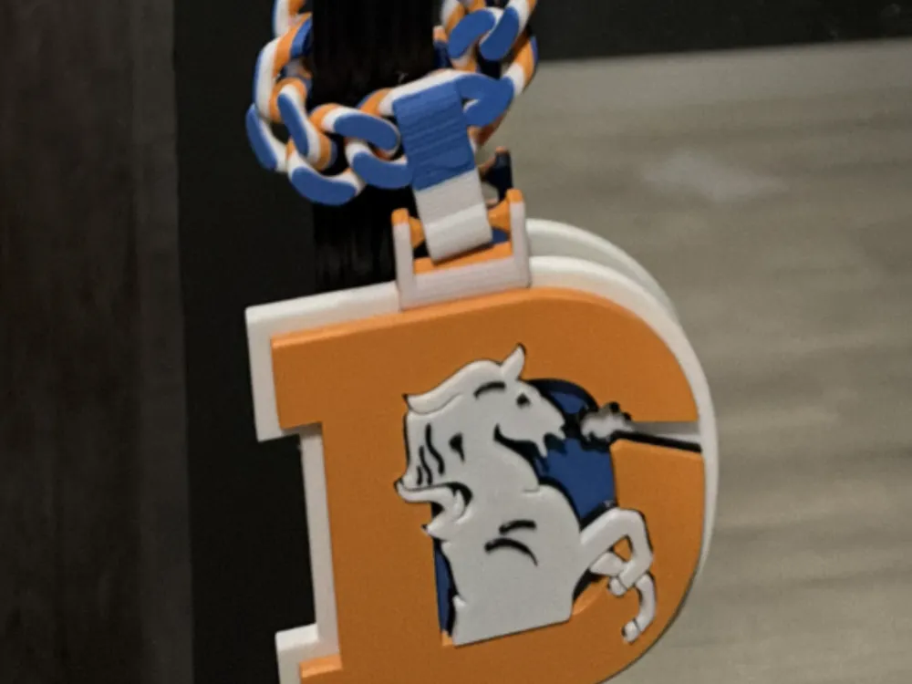Denver Broncos Retro Chain - Free 3D Print Model - MakerWorld