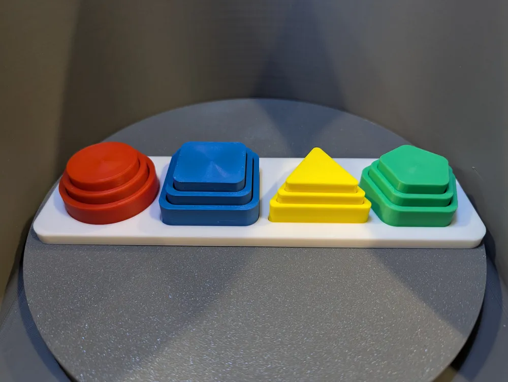 Nesting Shapes Toy | Matching Puzzle - Free 3D Print Model - MakerWorld