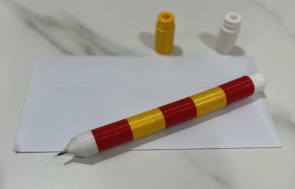 Chunky Pencil Skin - Free 3D Print Model - MakerWorld