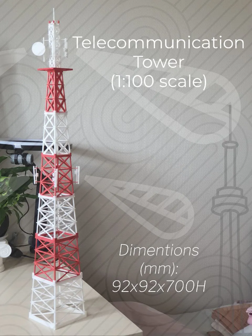 Telecommunication Tower - Free 3D Print Model - MakerWorld