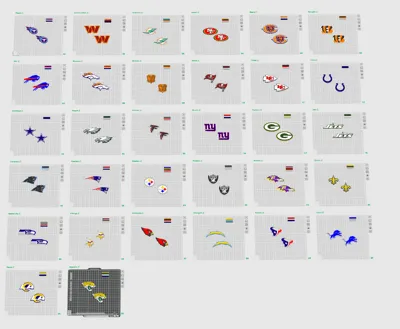 NFL Logo Pack by K3DPrintMakerWorld: Download Free 3D Models