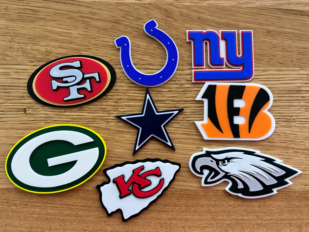 NFL Logo Pack by K3DPrint MakerWorld: Download Free 3D Models