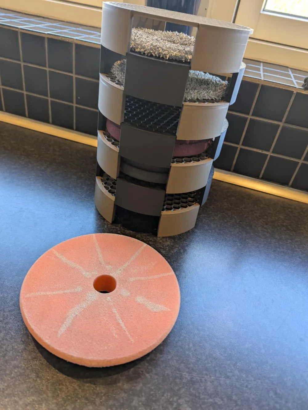 5" polish pad "dry tower" - Modular. - Free 3D Print Model - MakerWorld