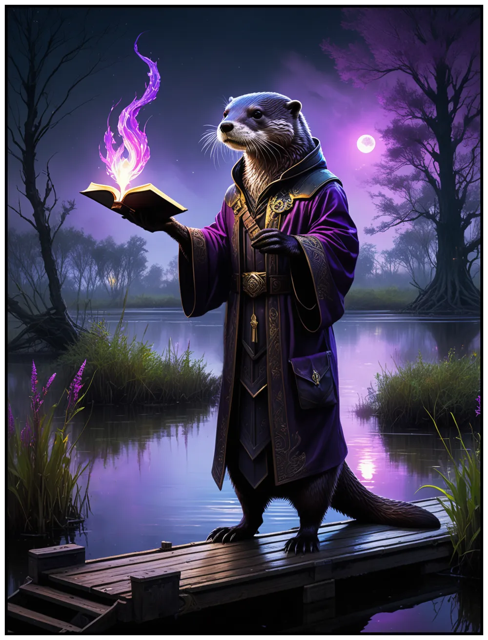 Artwork | The Wise Otter Mage | 2024 by StatusD112 - MakerWorld