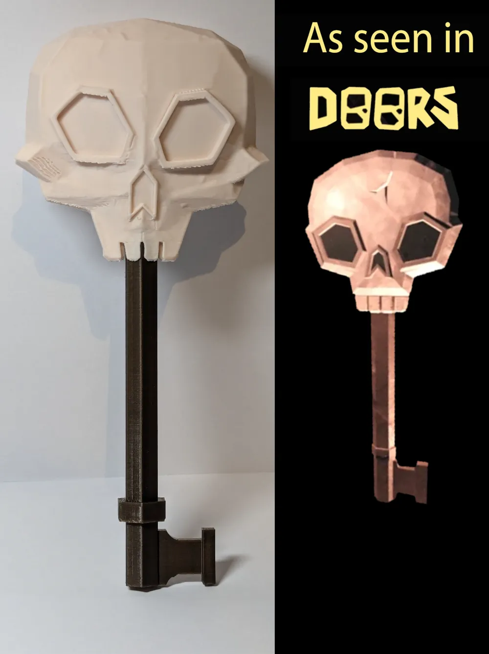 Skeleton key from Doors (Roblox) by Together 3D MakerWorld: Download ...