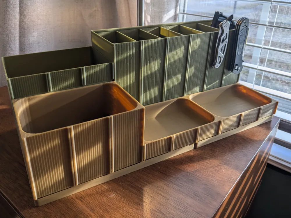 Gridfinity EDC Organizer and Display- Large,Fancy - Free 3D Print Model ...
