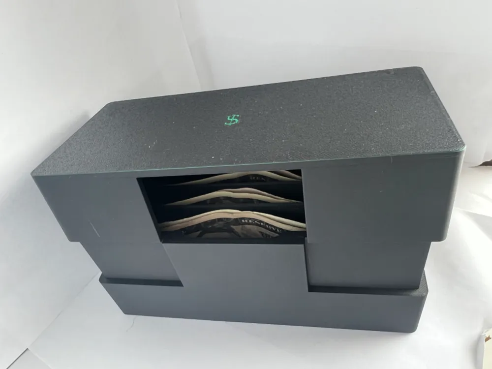 Money Case (with dividers) - Free 3D Print Model - MakerWorld