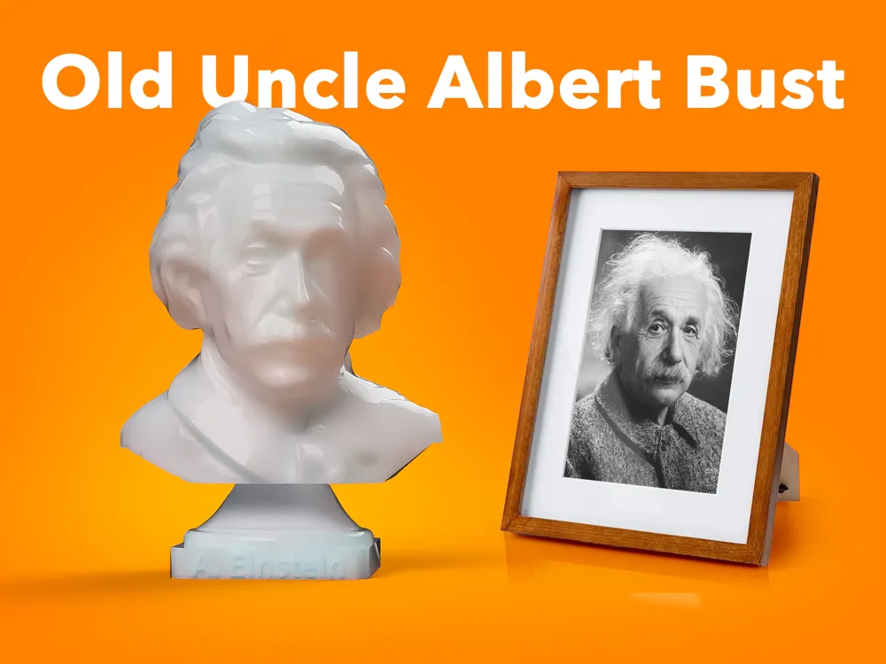 Old Uncle Albert Bust - Free 3D Print Model - MakerWorld