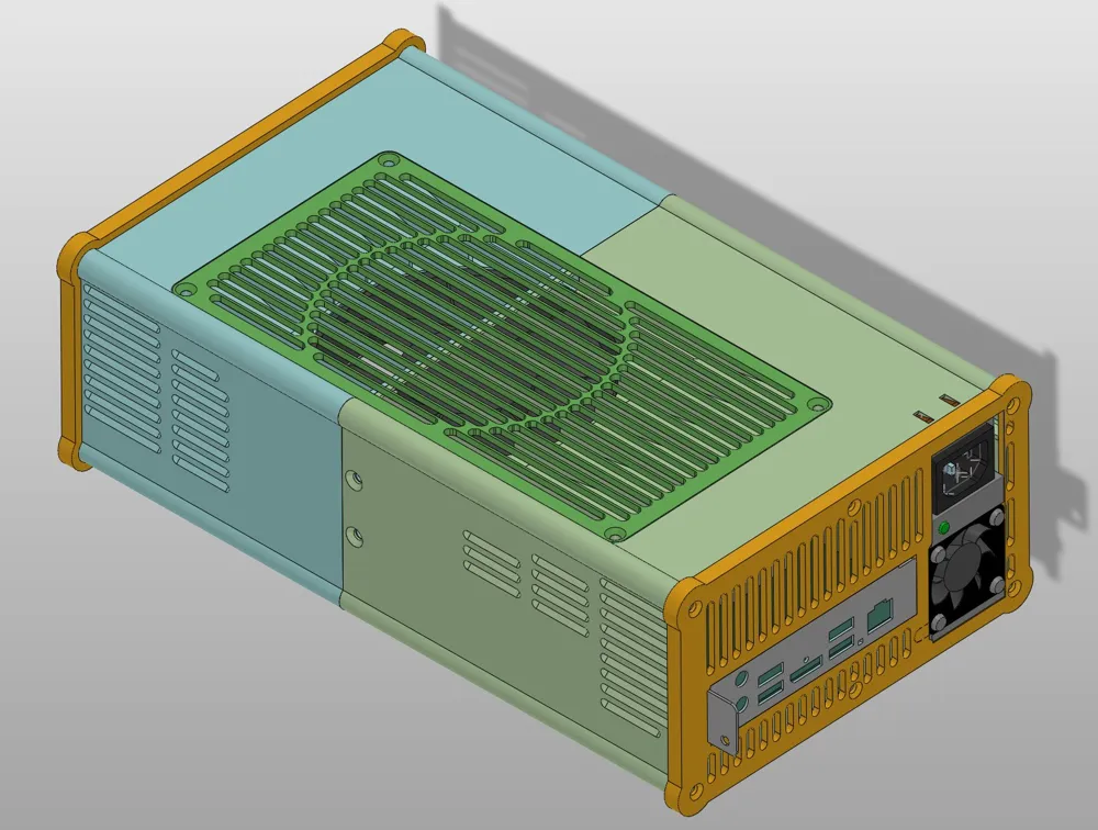 BC-250 BC250 AMD case, for HP server PSU - Free 3D Print Model - MakerWorld