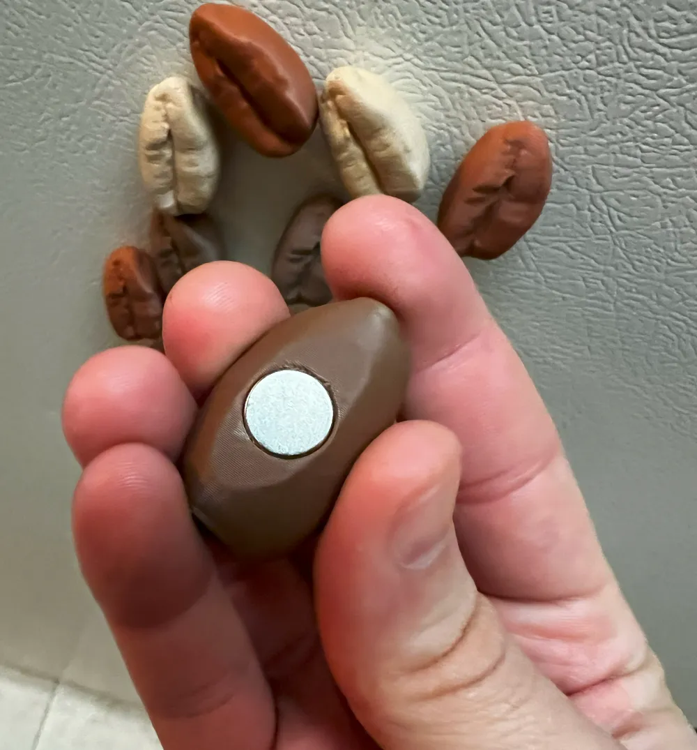 Coffee Bean Magnet by CraftHappy - MakerWorld
