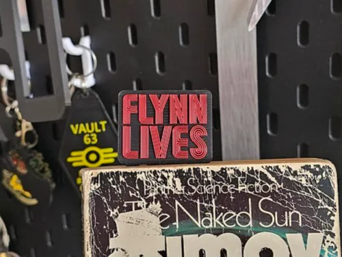 Flynn Lives Tron inspired bookmark - Free 3D Print Model - MakerWorld