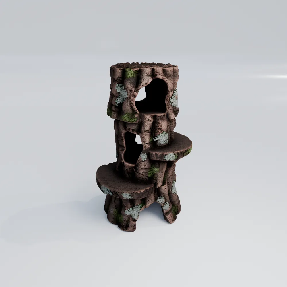 3 Tier Stacked Log Cave Hide | Tropical Rainforest by Exo Habitat Co ...