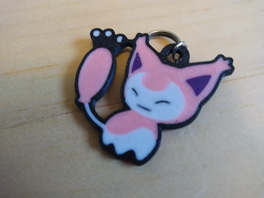 Skitty Pokémon Keychain - Free 3D Print Model - MakerWorld