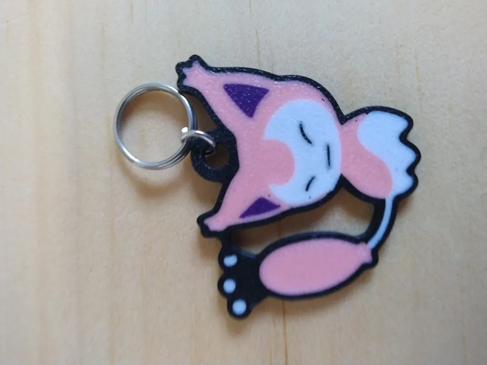 Skitty Pokémon Keychain - Free 3D Print Model - MakerWorld