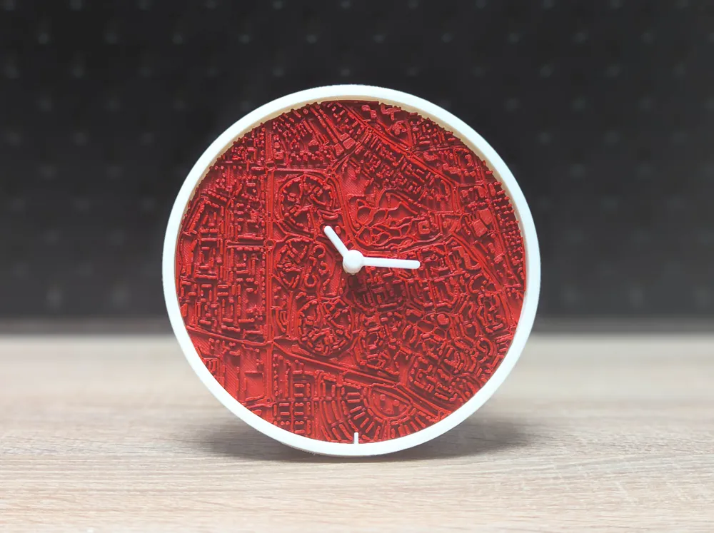 Customizable City Map Clock | Clock Kit 011 by Maerc - MakerWorld