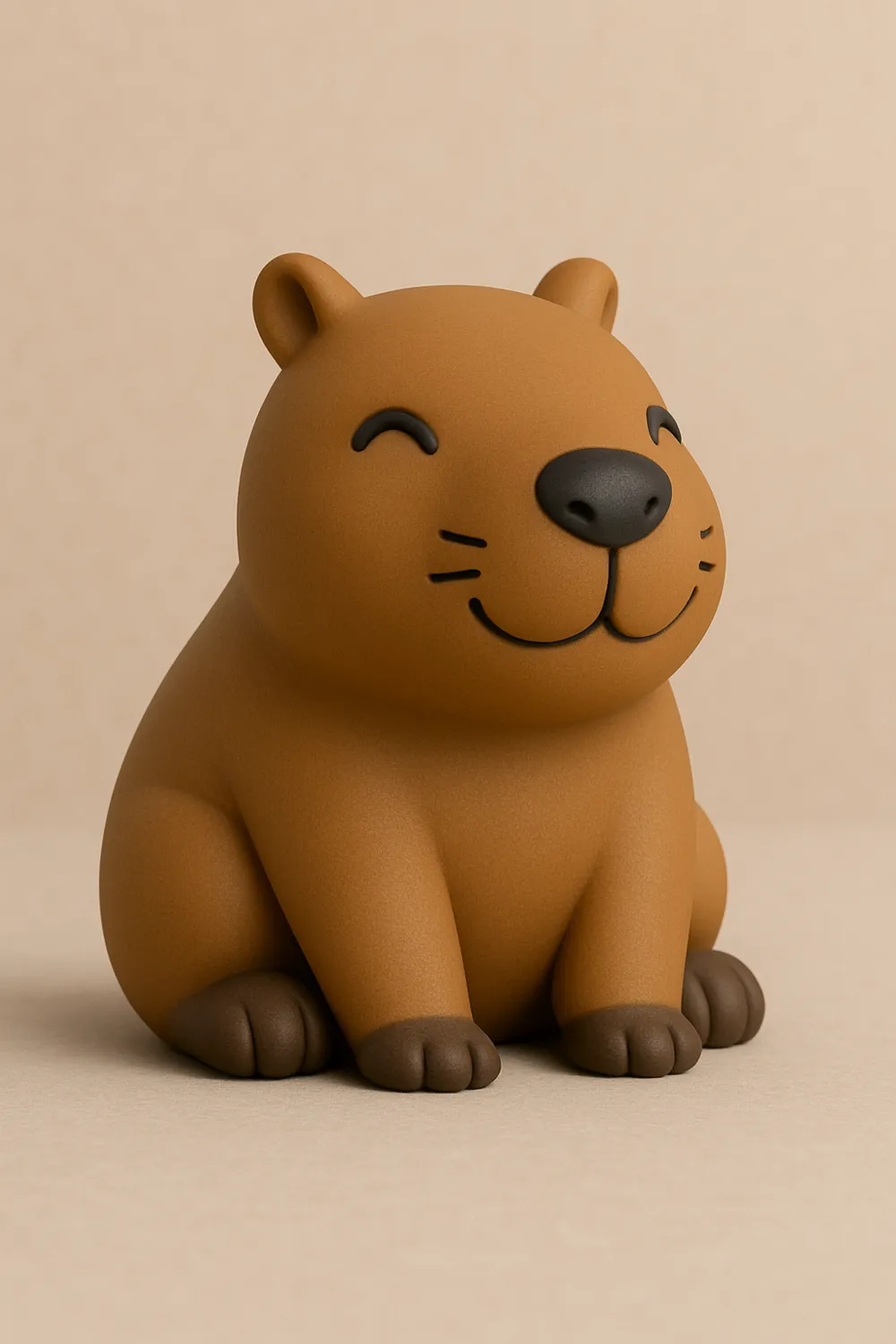 Cute Mini Capybara + Keychain - Free 3D Print Model - MakerWorld