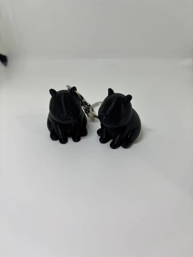 Cute Mini Capybara + Keychain - Free 3D Print Model - MakerWorld