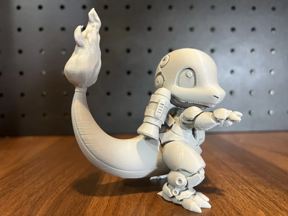 Mecha Pokemon Series — Blazing Charmander Statue - Free 3D Print Model ...
