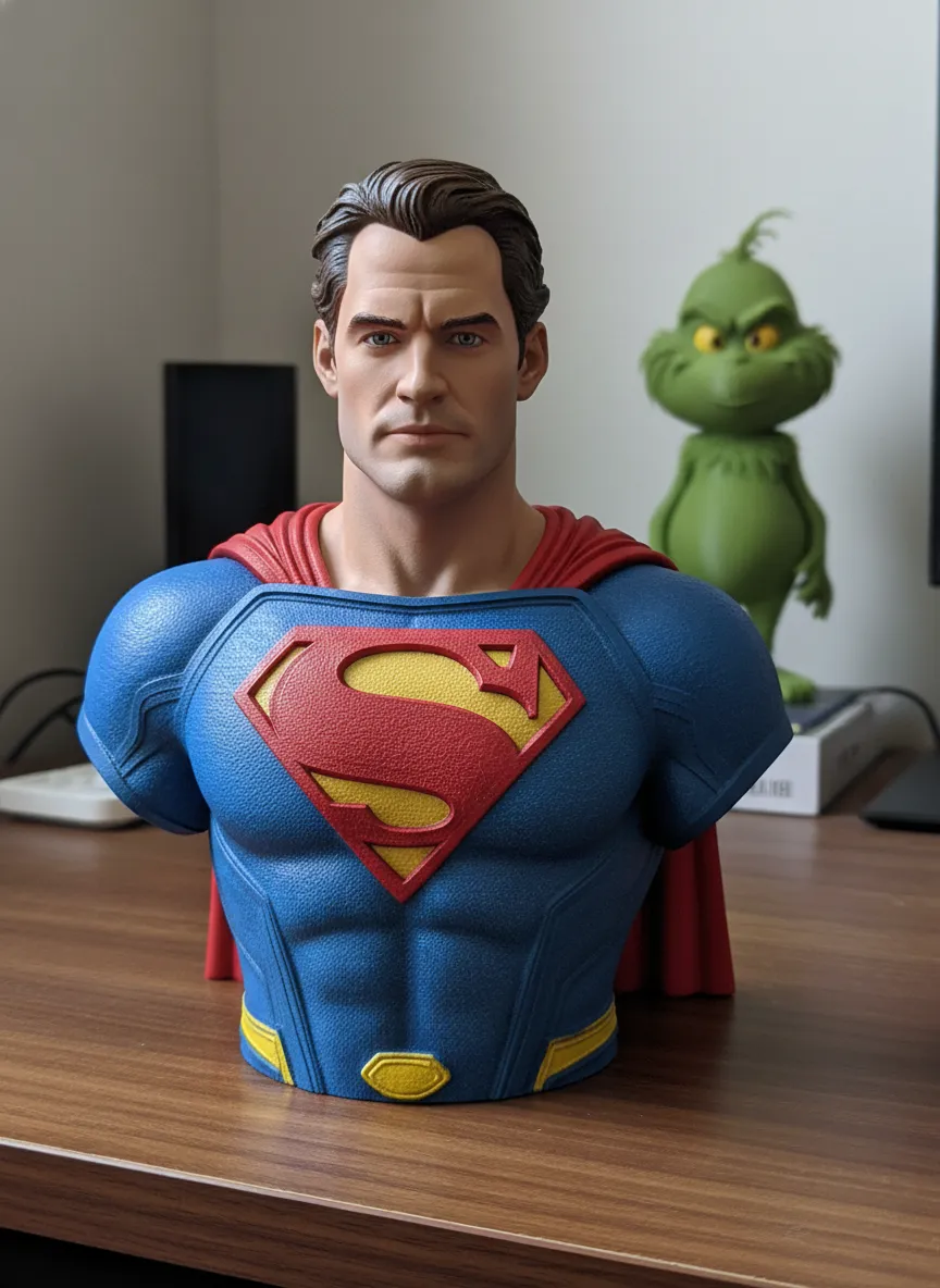 SUPERMAN Bust 2 Set - Free 3D Print Model - MakerWorld