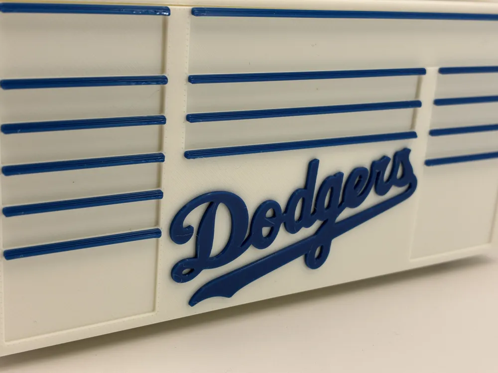 LA Dodgers MLB Baseball toolbox desk pen holder by Mrtk1970 MakerWorld ...