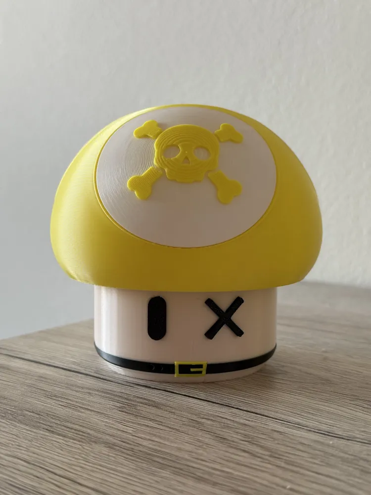 Mushroom piggy money bank Mario - Free 3D Print Model - MakerWorld