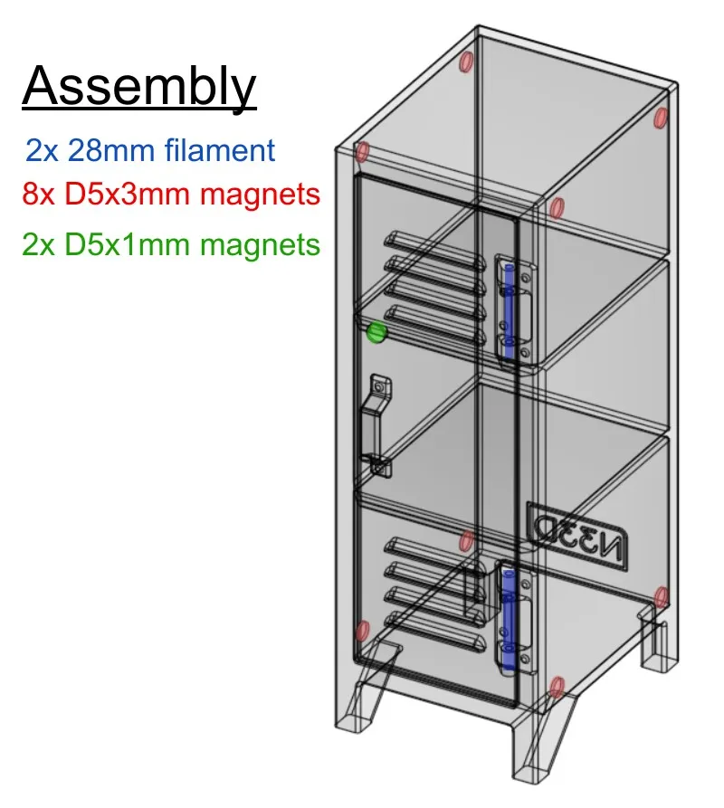 Mini-casier modulaire par N33 Designs MakerWorld : Téléchargez des Modèles 3D Gratuits