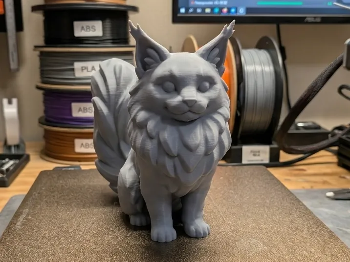 Statue de Maine Coon - Modèle d'Impression 3D Gratuit - MakerWorld