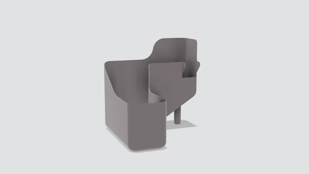 Filament Poop Chute/Poop Bin for Bambu Lab P1/X1 by 3D-Vizja MakerWorld ...