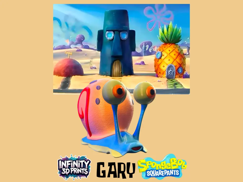 GARY SPONGEBOB - Free 3D Print Model - MakerWorld