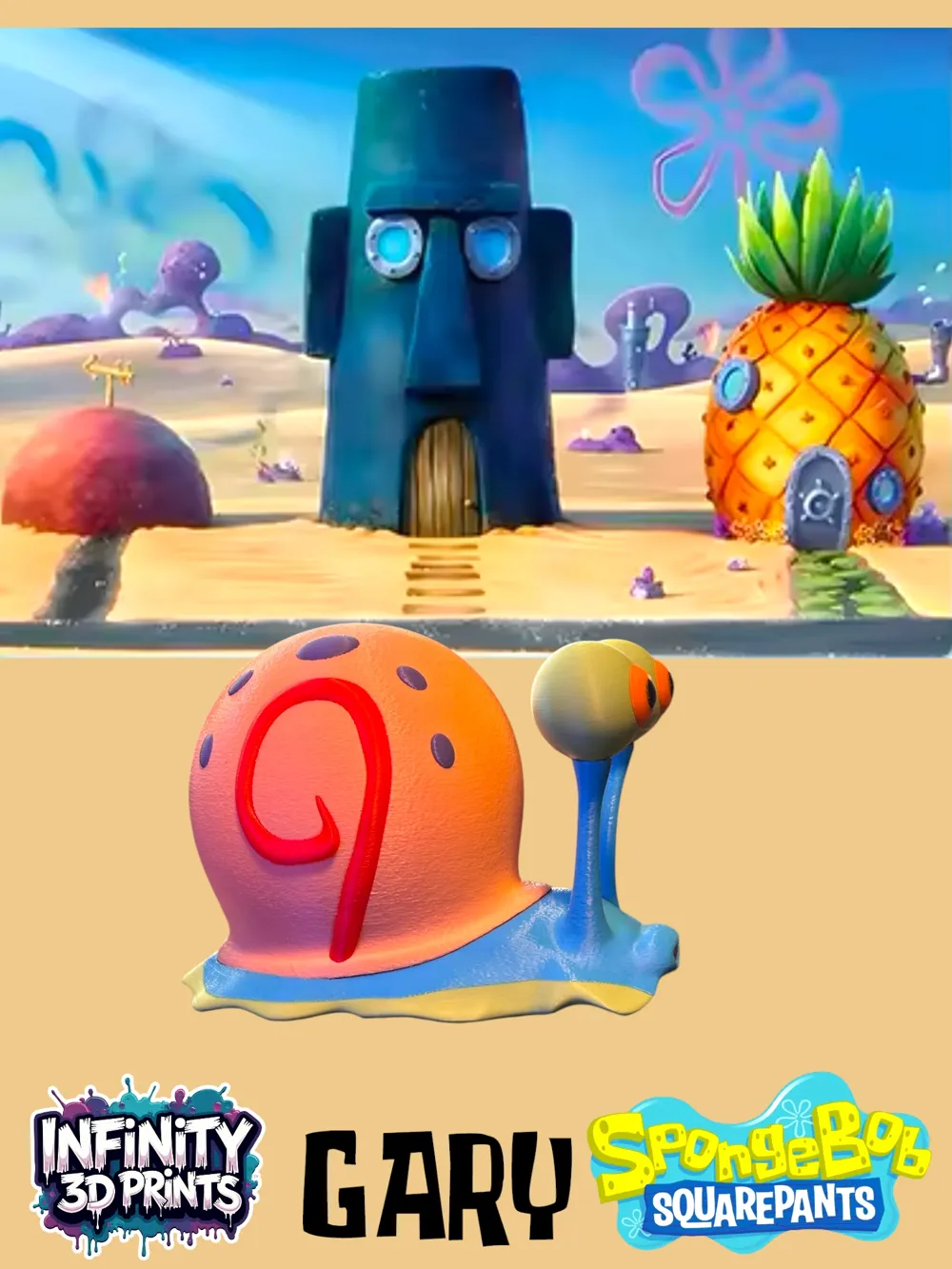 GARY SPONGEBOB - Free 3D Print Model - MakerWorld