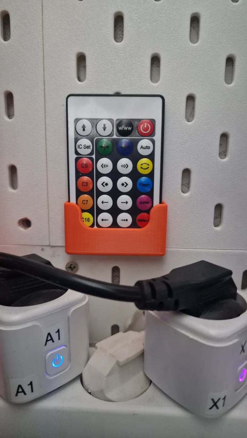 IKEA SKADIS LED Remote Control Holder - Free 3D Print Model - MakerWorld