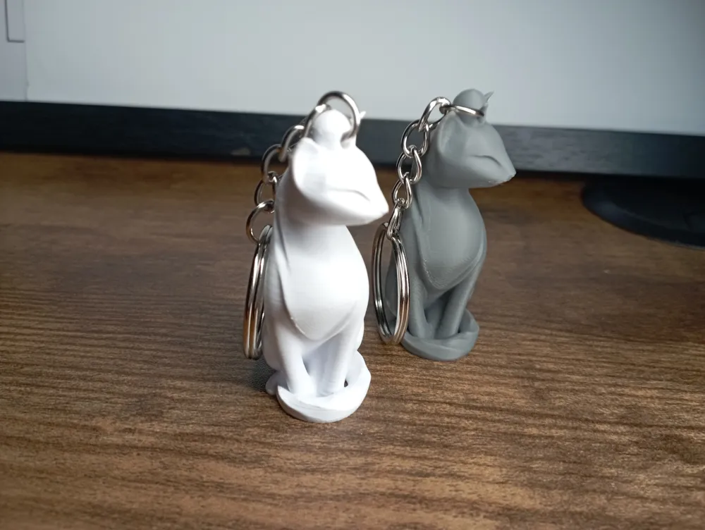 Keychain - cat by Wikingkat MakerWorld: Download Free 3D Models