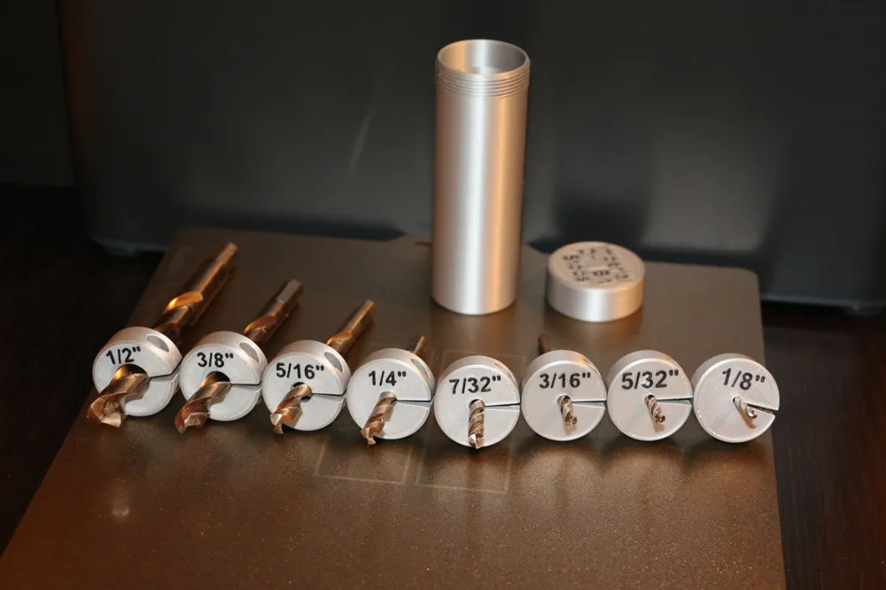 Drill bit depth stop Case Imperial Standard by SlickPrint - MakerWorld