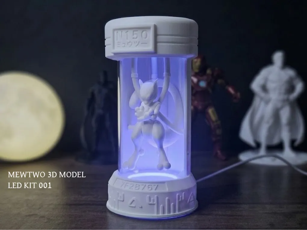 Pokemon Mewtwo: Capsula Lab para LED Kit 001 - Modelo gratuito para ...
