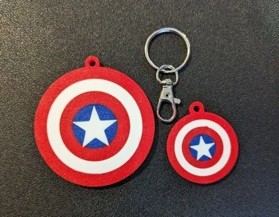 Captain America keychain by jakubhroch - MakerWorld