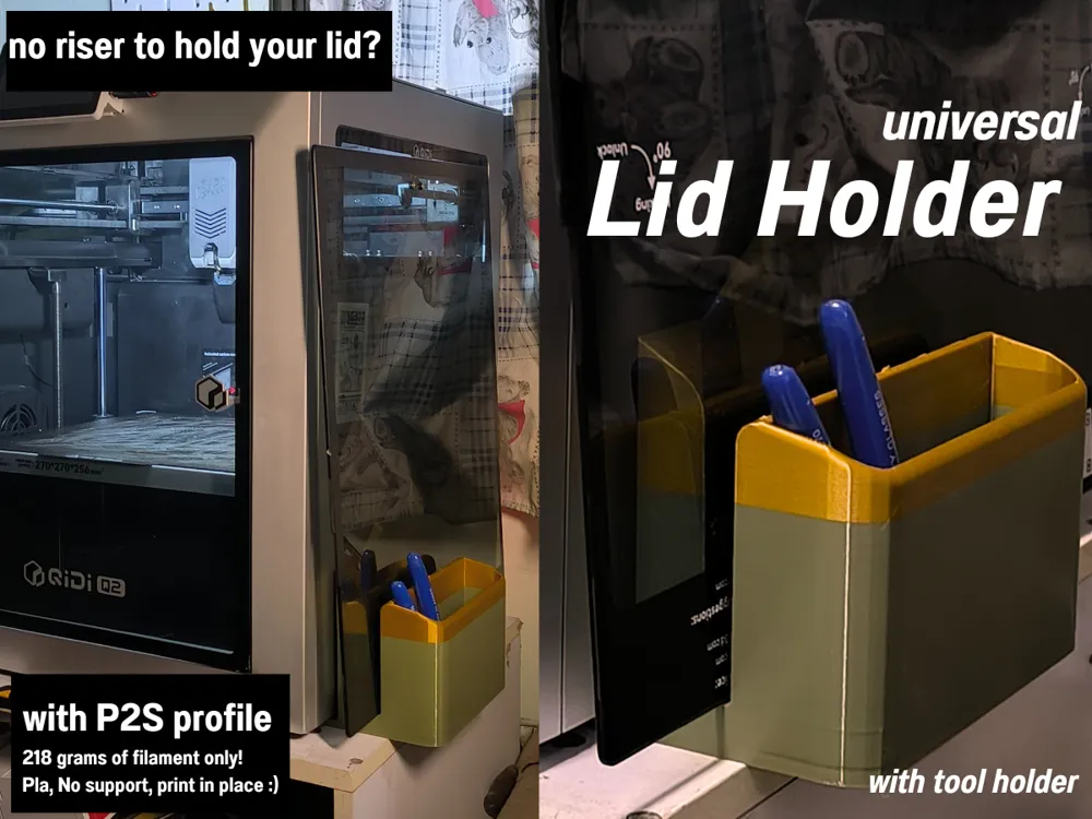 Universal Lid Holder - Free 3D Print Model - MakerWorld