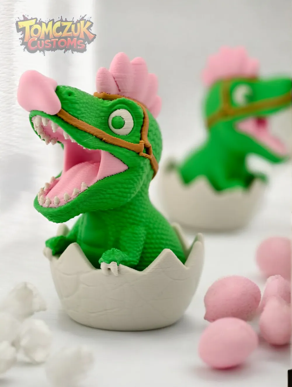 Easter T-Rex Chick - Dino in Disguise! by TomczukCustoms - MakerWorld