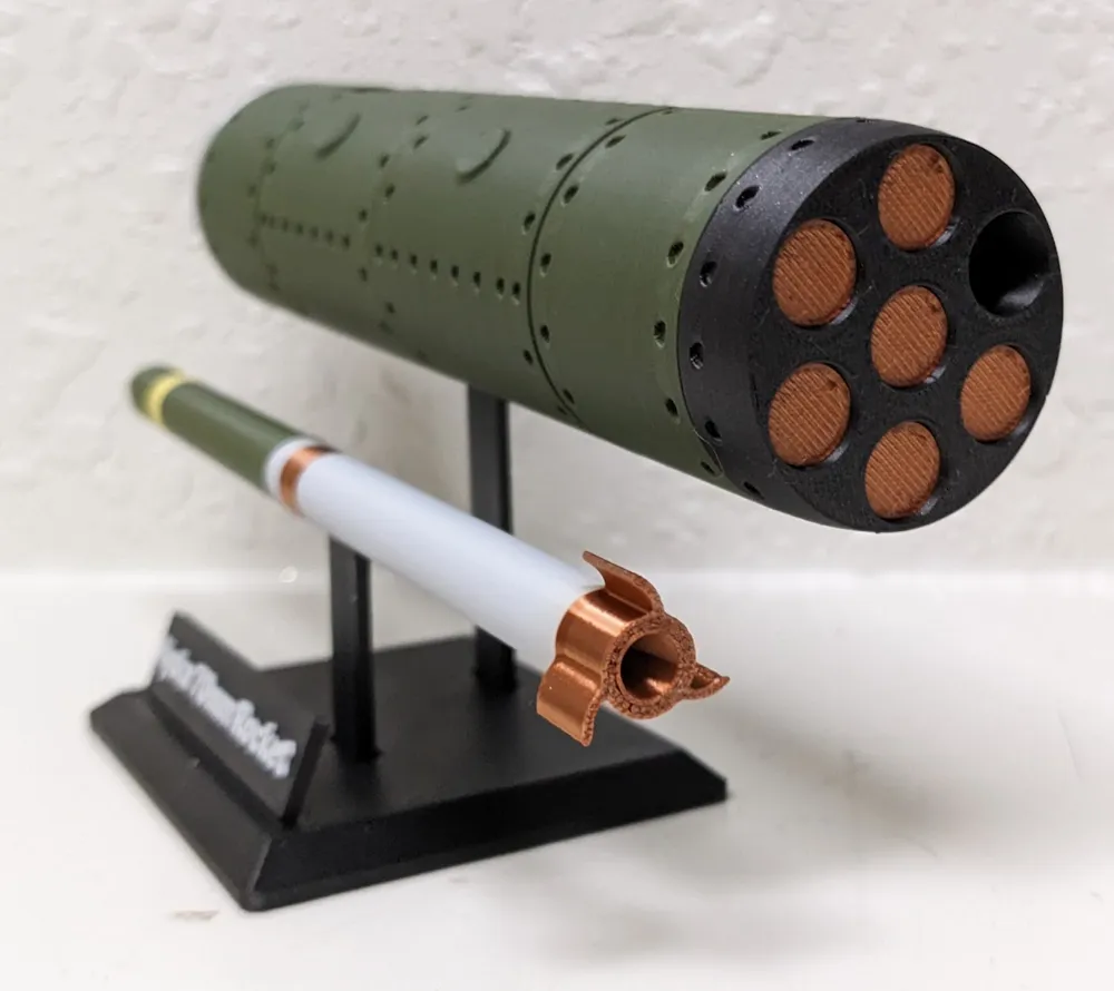 Hydra 70mm Rocket Pod used by A-10 Warthog - Free 3D Print Model ...
