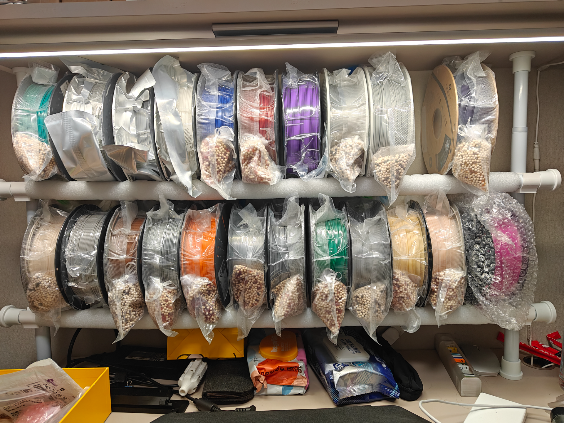 Filament Storage Rack, Vertical Rod Filament Holder Connector by user ...