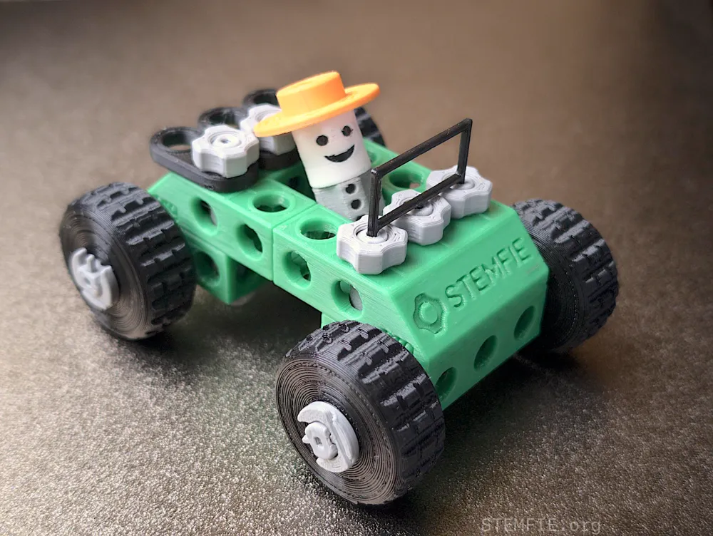 STEMFIE Small Toy Car - Free 3D Print Model - MakerWorld