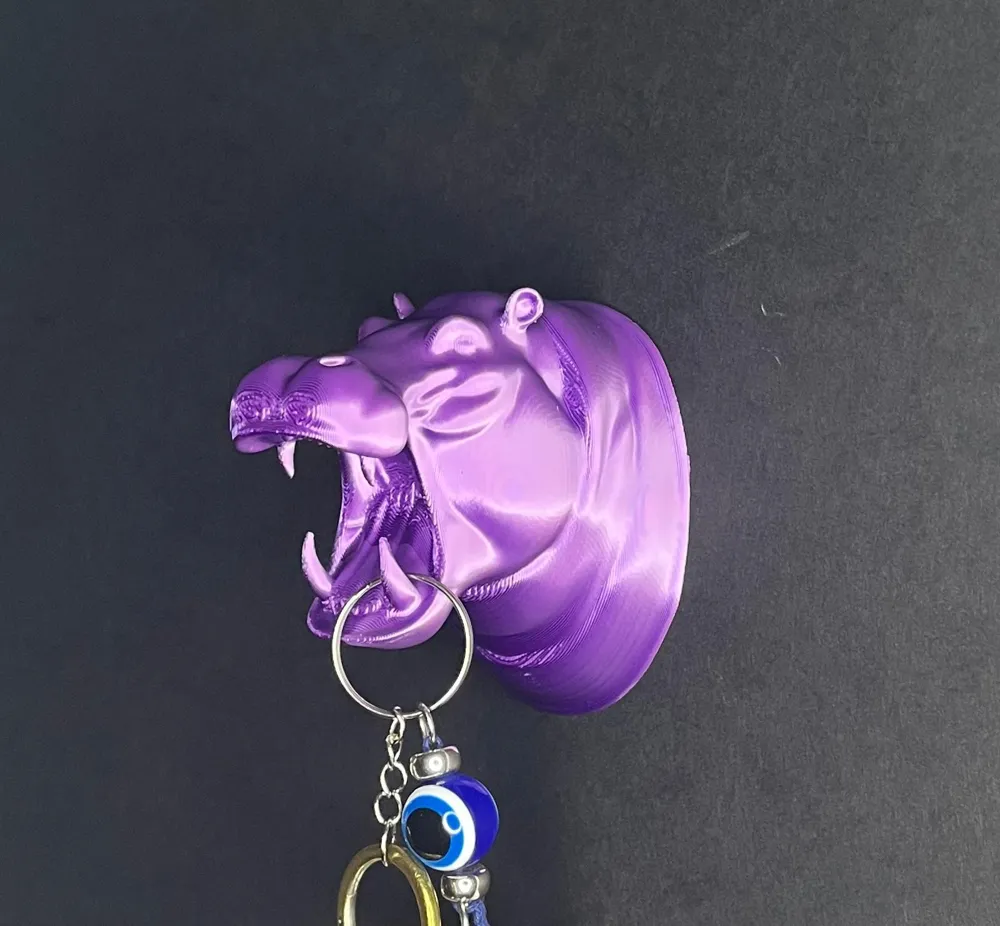 Hippo wall mounted decoration key holder organizer by Rei Bau ...
