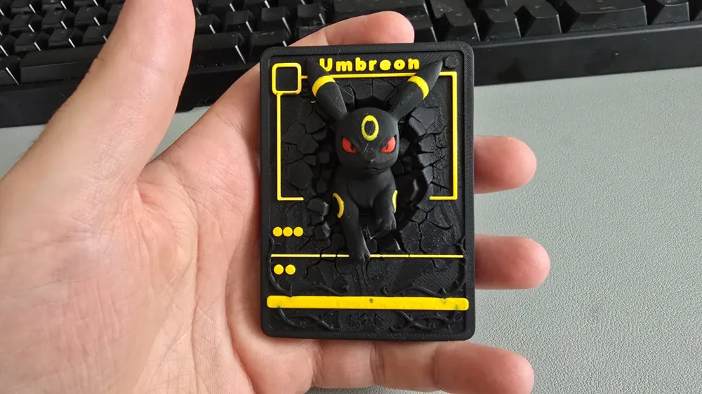 3D Umbreon TCG Karte – Kostenloses 3D-Druckmodell – MakerWorld