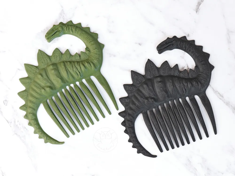 Dinosaur Hair Comb by Crow_ck MakerWorld: Download Free 3D Models